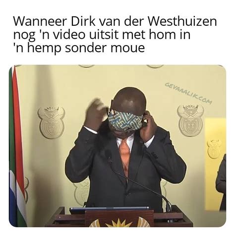 Enige Dirk Van Der Westhuizen Fans Daar Buite Scrolller