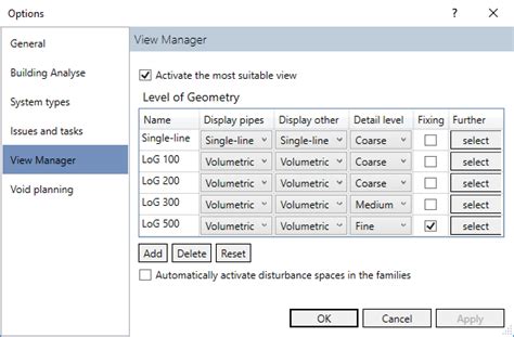 Configure LoG Knowledge Base Revit LINEAR