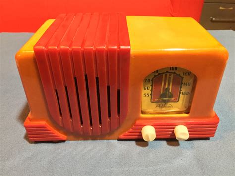 Addison Model 2 Waterfall In Yellow And Red Catalin Radio Arts And Collectibles City Of