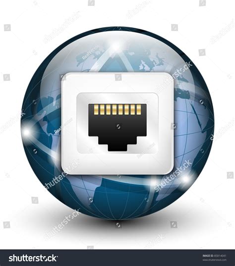 Global Connection Icon Vector Illustration Stock Vector Royalty Free Shutterstock