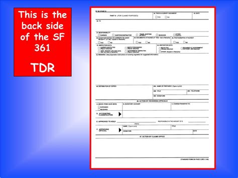 PPT - Block by Block Preparation of the SF 361, Transportation ...