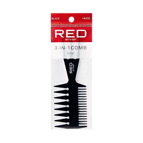 Cmb22 Red 3 In 1 Comb Small Orange Beauty