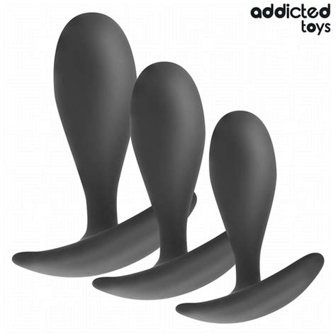 Addicted Toys Set Of 3 Silicone Anal Plugs D 242831 Male Hq