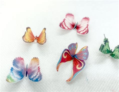 Вафлени Пеперуди шарени 10 бр ядлива украса Каталог Tortesa Bg