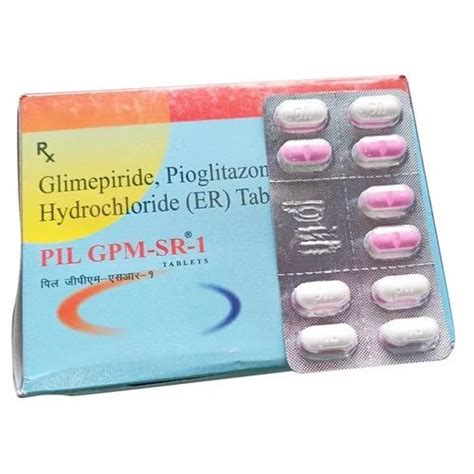 Glimepiride Pioglitazone Metformin Hydrochloride At Rs 35strip