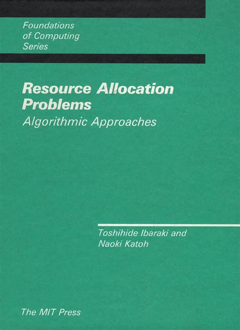 Resource Allocation Problems Algorithmic Approaches Foundations Of
