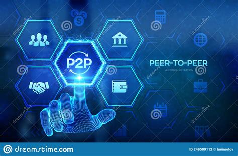 Peer To Peer P P Payment And Online Model For Support Or Transfer Money Peer To Peer Business