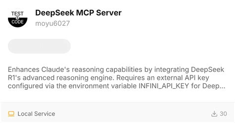 Deepseek Mcp Server Mcp Servers · Lobehub
