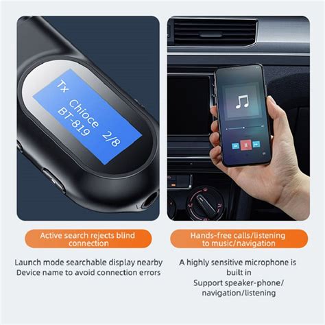 Wireless Receiver LCD Display Audio Receiver T Grandado