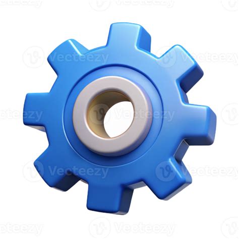 Hypnotic Calm Gothic Flat Color Blueprint Of A Gear Single Weight Stroke Minimal Design With