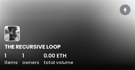 THE RECURSIVE LOOP Collection OpenSea