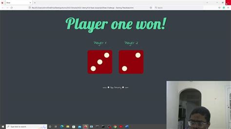 i made a javascript dice roll game youtube