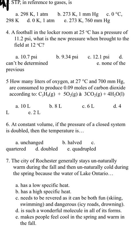 Solved Way Stp In Reference To Gases Is A 298 K 1 Atm
