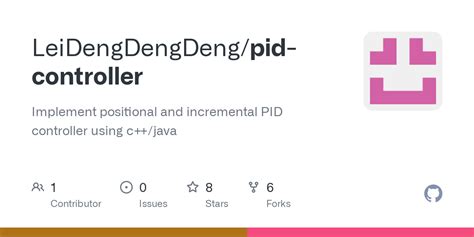 Github Leidengdengdengpid Controller Implement Positional And Incremental Pid Controller