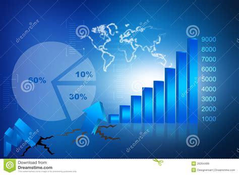 The Stock Market Graph Stock Illustration Illustration Of Growth