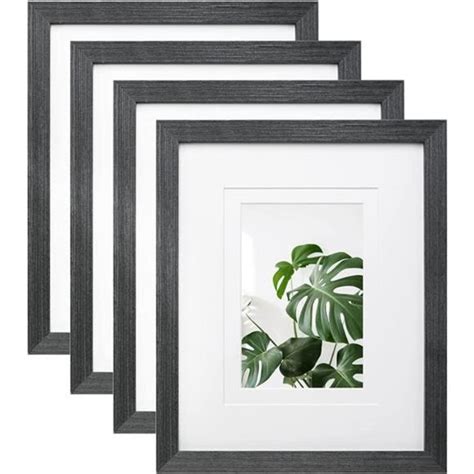 Accents 8x1 Picture Frames W Plexiglass 4x65x7 W Mat Or 8x10 Wout Mat