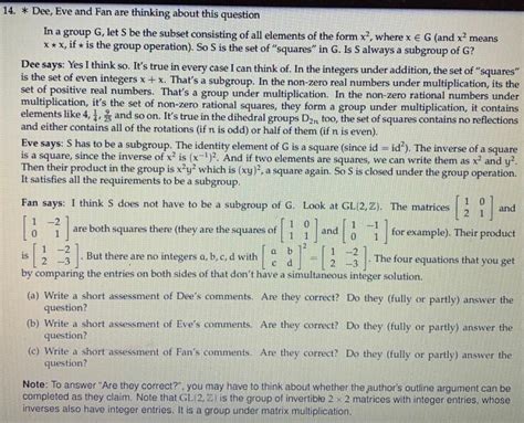 Solved In A Group G Let S Be The Subset Consisting Of All