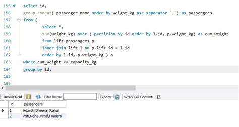 Sql Query For Liftpassengers Table Ajit Tiwari Posted On The Topic Linkedin