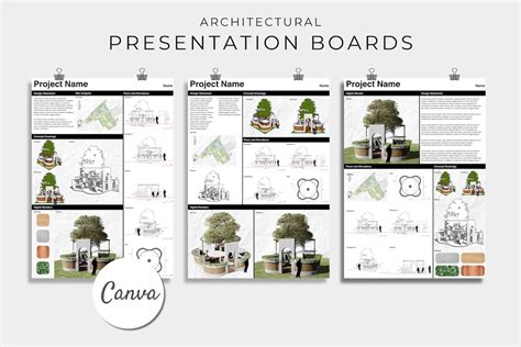 Architectural Presentation Boards Drawing Boards Canva Presentation