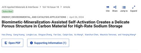 近日，王延青研究员团队成果相继发表于 Journal Of Power Sources、cej，acs Ami（2），carbon（2