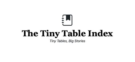 Tiny Table Index Graycastle Press
