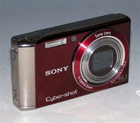 Sony Cyber Shot Dsc W370 141mp Digital Camera Red 7578