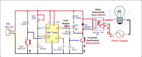 Time Delay Circuit Using 555 Timer Ic Electroduino