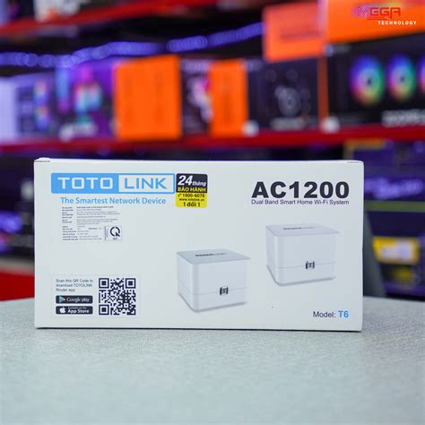 Mesh Router Wifi gia đình Totolink AC1200 T6 V2 MEGA