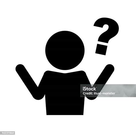 문제 또는 질문이 있는 사람의 실루엣 아이콘입니다 벡터 물음표에 대한 스톡 벡터 아트 및 기타 이미지 물음표 실루엣 어깨를 으쓱거림 Istock