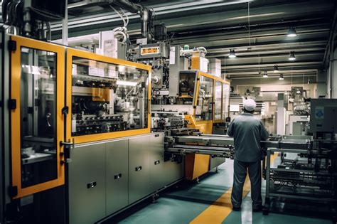 Premium Photo Generative Ai Manufacture Of Microwave Ovens Assembly Line