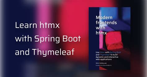 Modern Frontends With Htmx Wim Deblauwe