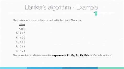 the implementation of banker s algorithm data structure and its pars…