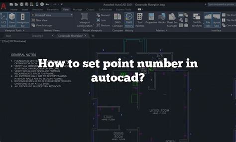 How To Set Point Number In Autocad