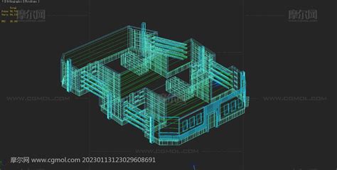 商场步行街 购物中心3dmax模型 其他建筑模型下载 摩尔网CGMOL