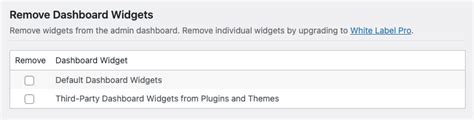 How To Remove Wordpress Dashboard Widgets