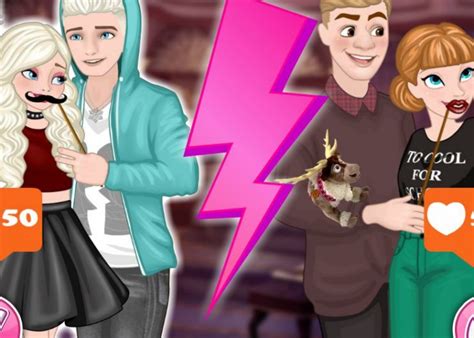 Battle De Selfie Anna Elsa Sur Jeux Fille Gratuit