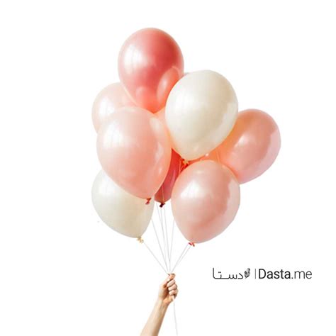 دسته بادکنک‌ هلیومی کروم روشن هلیوم و بادی دستا