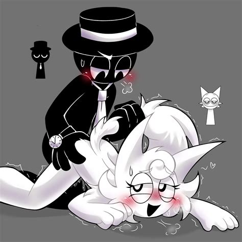 Rule 34 Animal Humanoid Black Sprunki Blush Cat Ears Cat Tail