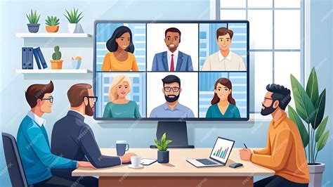 Photo Realistic As Remote Team Collaborating On A Software Development Project Concept As A