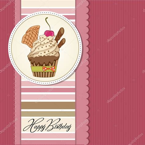 Birthday Cupcake Stock Illustration By ©claudiabalasoiu 9236027