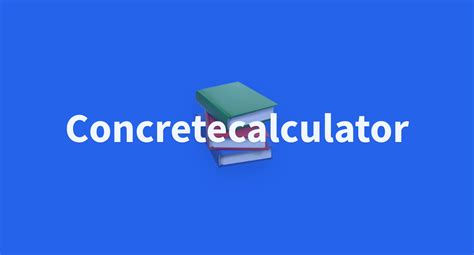 Concretecalculator A Hugging Face Space By ZahidSultan