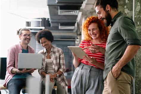 Diverse Group Of Professionals Meeting In Office It Programmers Use