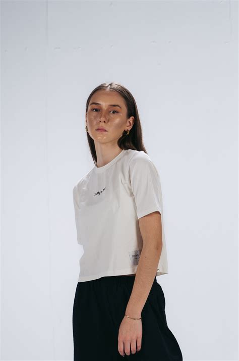 Daddys Girl Crop Top In White Daddys Girl Crop Top In White