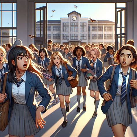 Escape Of Schoolgirls Ai Art Generator Easy Peasyai