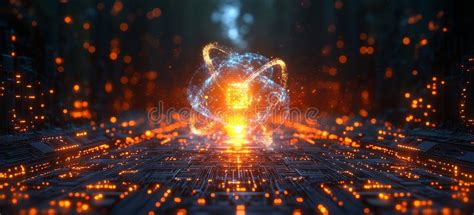 Quantum Computing Concepts Featuring Qubits And Superposition In A Digital Landscape Generative