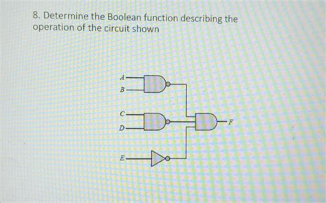 Determine The Boolean Function Describing StudyX