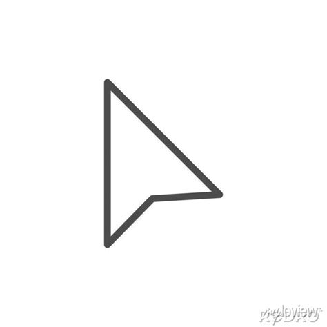 Selection Tool Icon Selection Triangle Symbol Modern Simple Posters