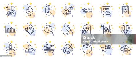 웹 앱에 대한 인증서 비강 테스트 및 증강 현실 라인 아이콘의 개요 집합 픽토그램 아이콘입니다 벡터 N95 페이스 마스크에 대한 스톡 벡터 아트 및 기타 이미지 Istock