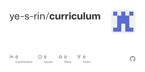 Github Ye S Rincurriculum