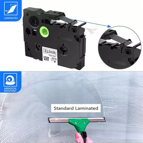 Tze Tz Compatible Brother Label Tape Replacement Mm Laminated Eur